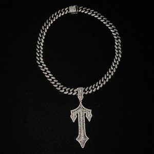 Trapstar Iced Out Cuban Chain for Men - Etsy