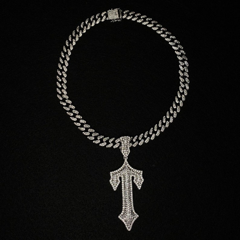 Trapstar Iced Out Cuban Chain for Men - Etsy