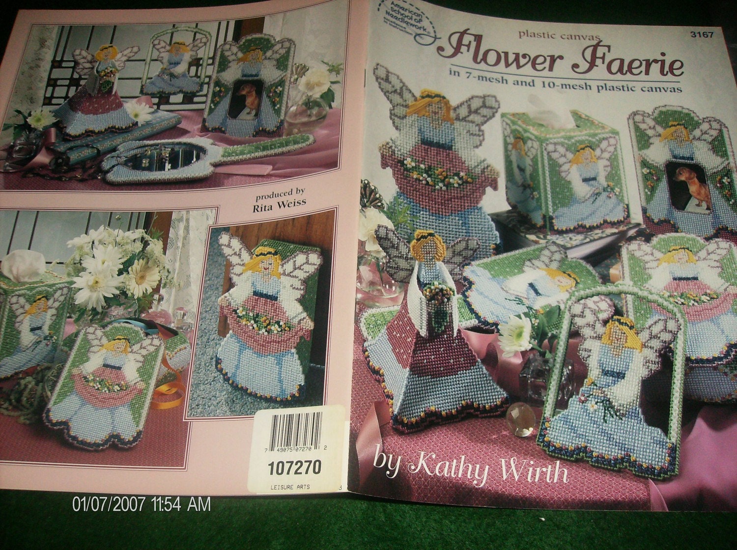 Fairy Plastic Canvas Tissue Box Cover Patterns Flower Faerie - Etsy