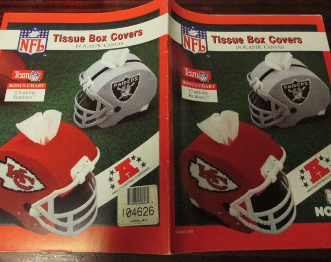 Sports Plastic Canvas NFL AFC Tissue Box Covers Nomis Volume 1403 ...