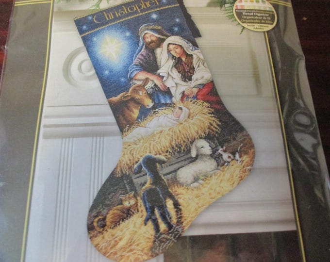 Dimensions Gold Collection Counted Cross Stitch Christmas Stocking Kit ...