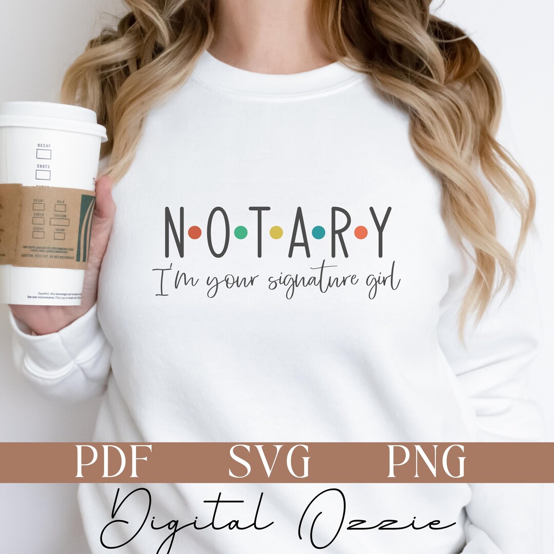 Notary Svg Png Pdf for Notary Marketing Notary Public Notarization Gift ...