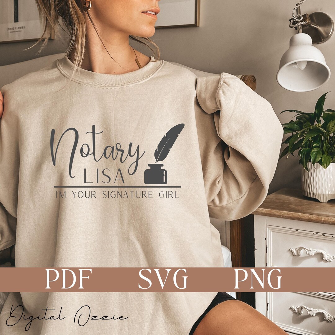 Notary Shirt SVG for Notary Marketing Notary Public Design Notarization ...