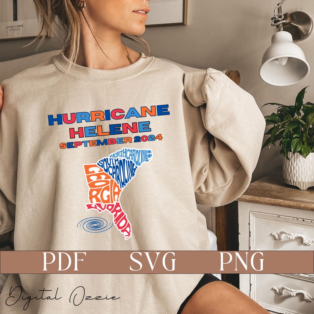 Storm Tshirt Design Hurricane Helene Survivor Gift Florida Georgia ...