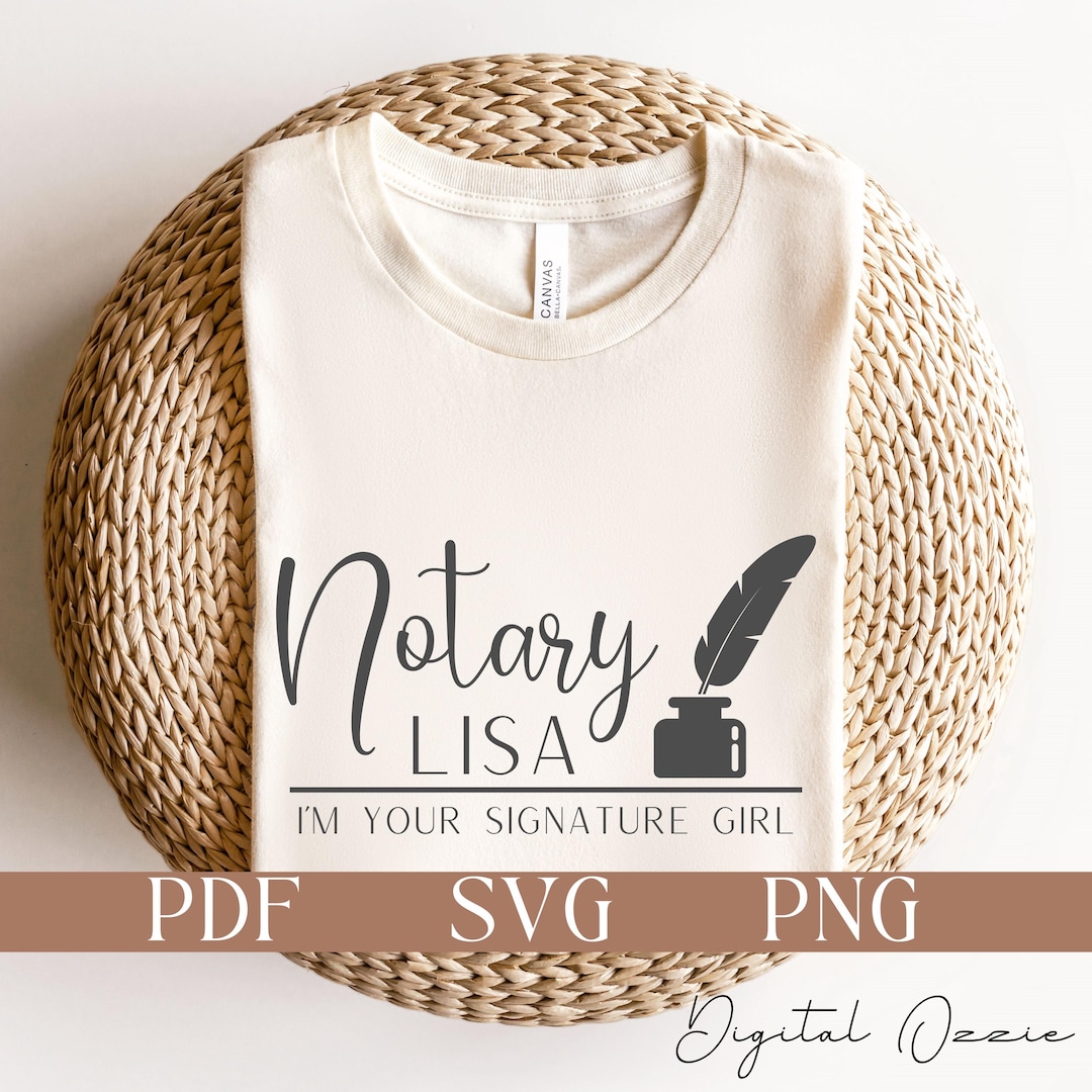 Notary SVG for Marketing Custom Notary Public Png Design Notarization ...