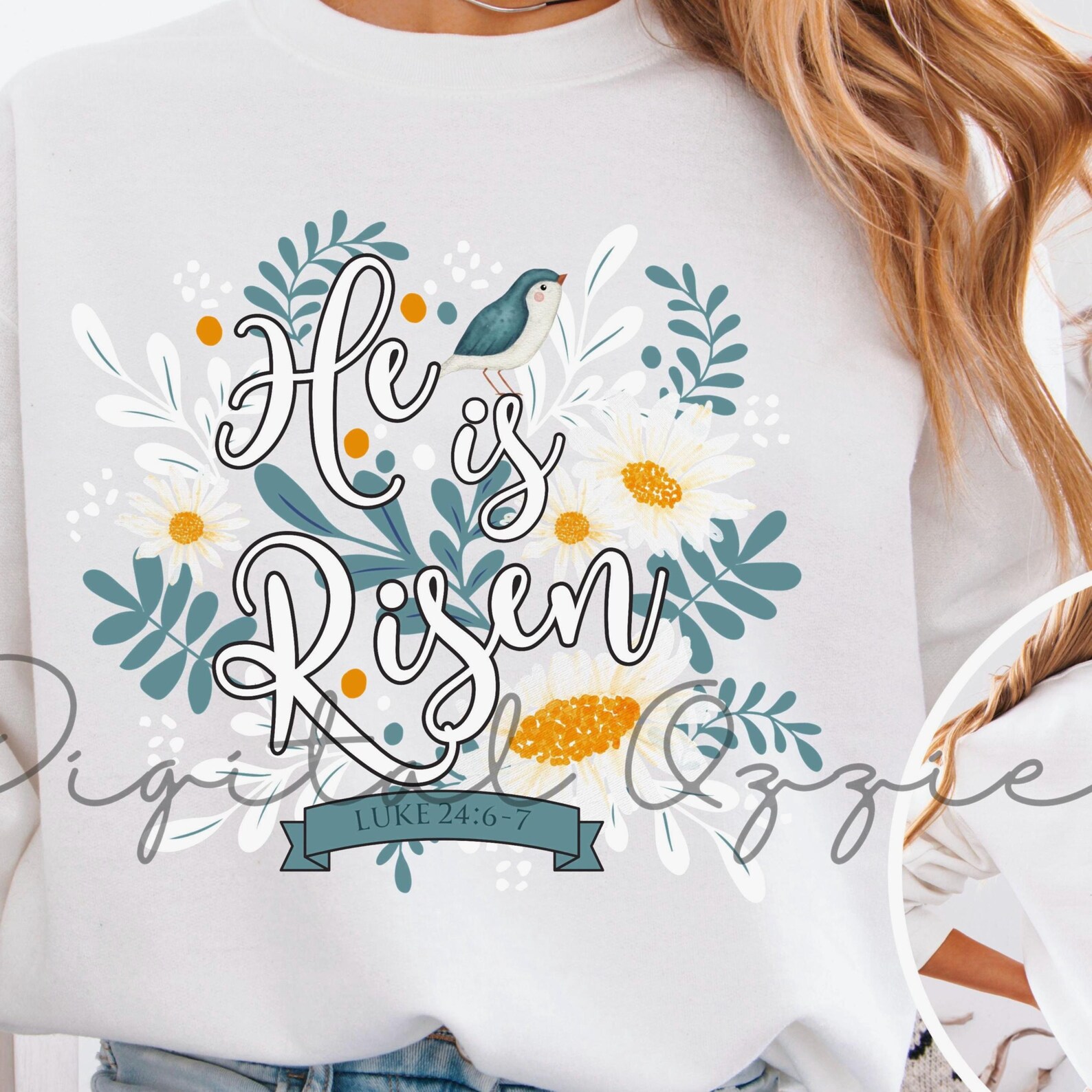 Christian Easter Graphic Floral Resurrection Svg Png Pdf Jesus Designs ...