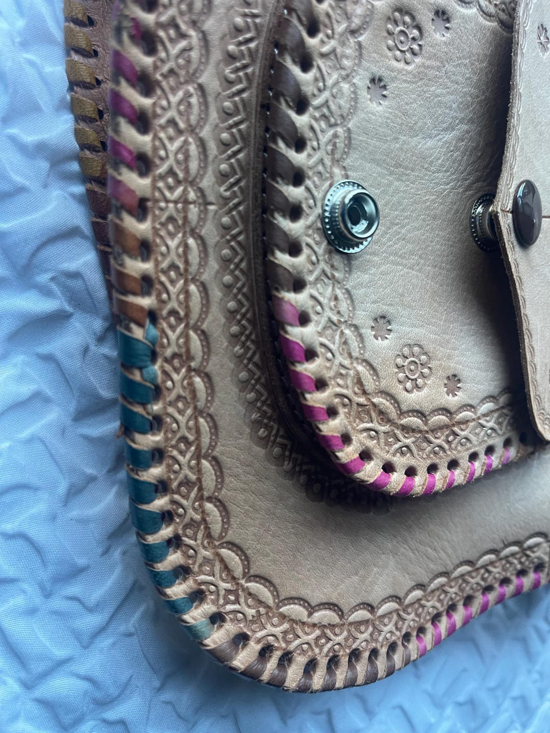 Handmade Moroccan Leather Shoulder Bag. Moroccan Shoulder Leather Purse ...