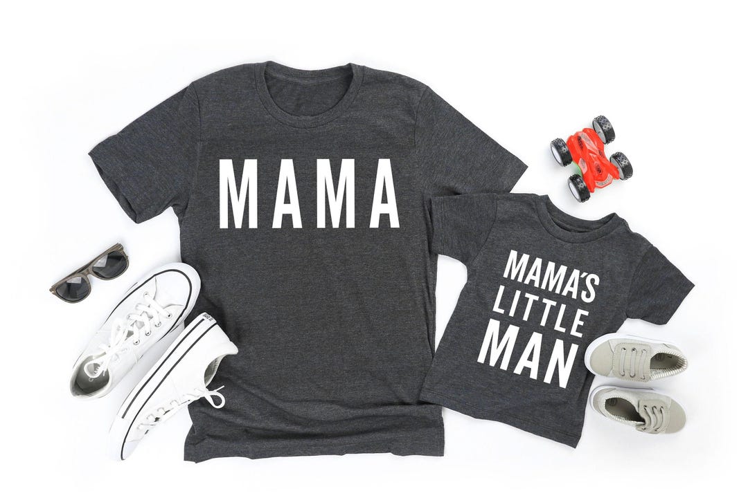 Mama Mama's Little Man Shirts, Mama and Me Matching Shirts, Mom and Son ...