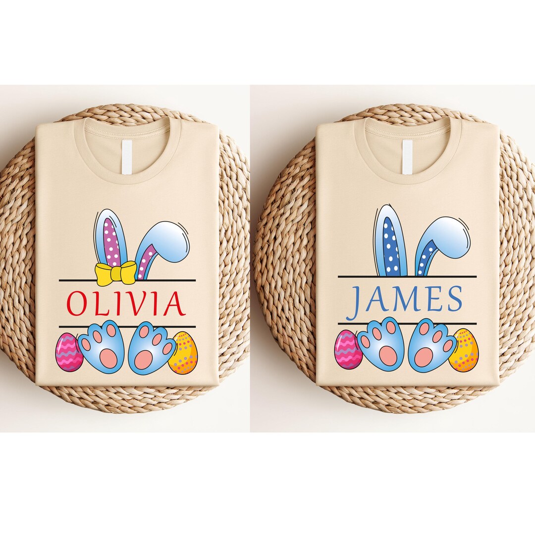 Personalized Easter Shirts for Kids,happy Easter Custom Shirt, Cute ...