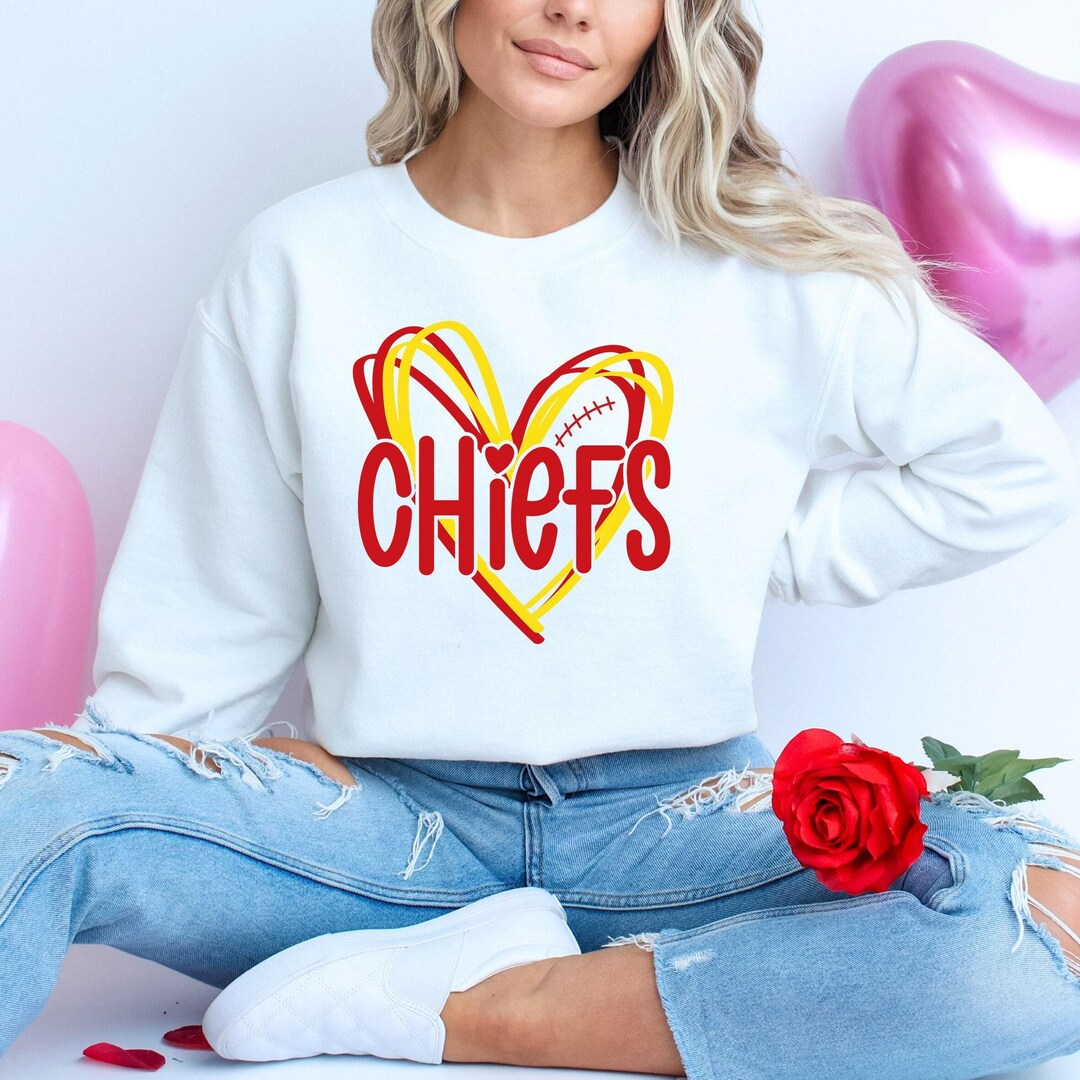 Chiefs Sweatshirt,chiefs in My Heart Shirt,football Sweatshirt,gift for ...