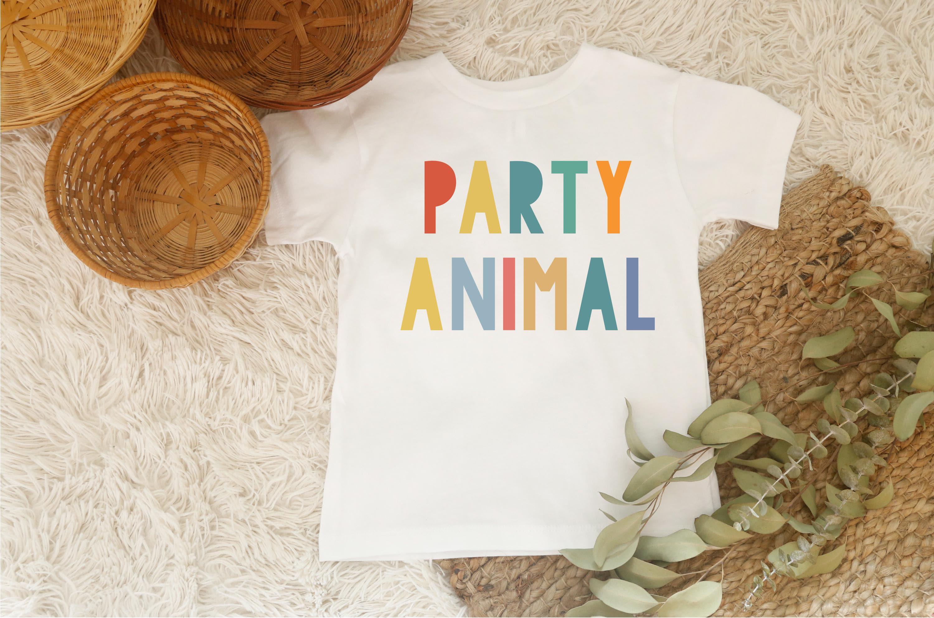 Party Animal Birthday Shirt: Safari Animals Toddler Tee - Etsy