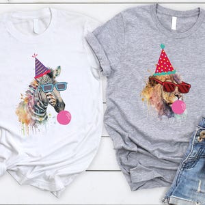 Zoo Birthday Party Shirt, Animals Birthday Shirt, Safari Animals ...