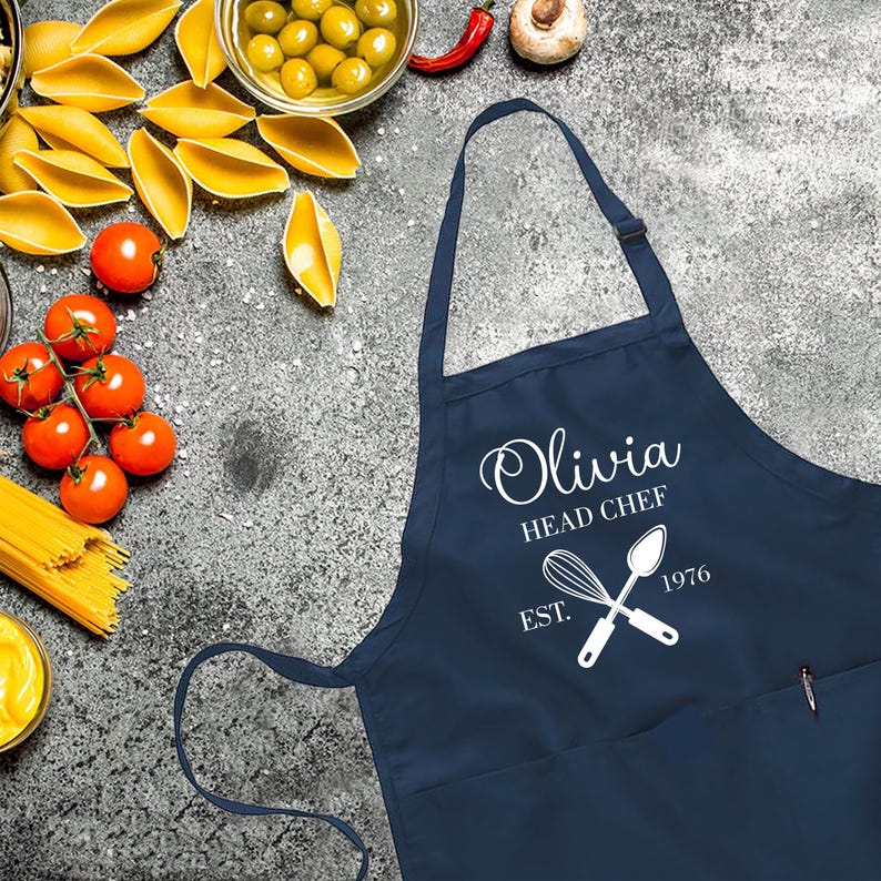 Custom Head & Sous Chef Apron, Kitchen Apron, Personalized Apron ...