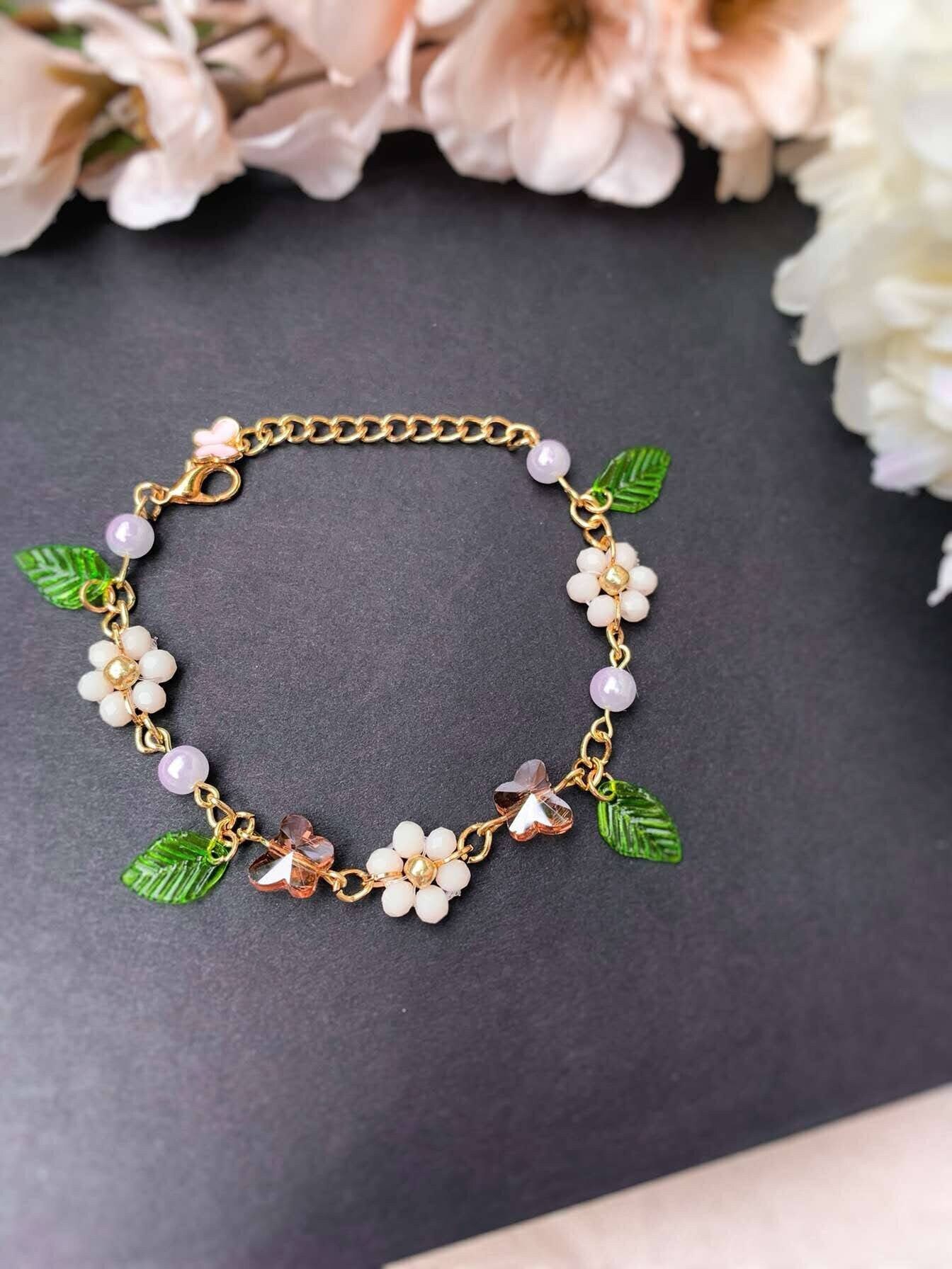 Butterfly Cottagecore Garden Bracelet Whimsical Aesthetic Jewelry ...