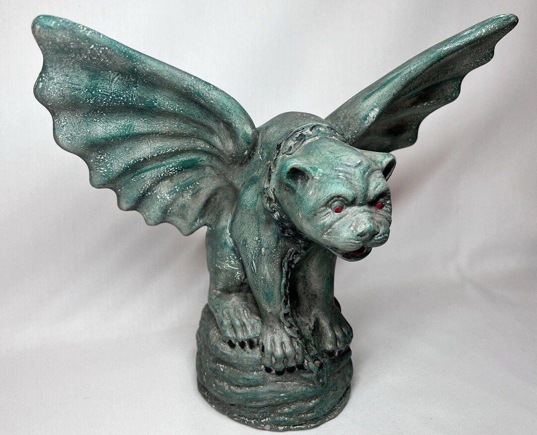 Vintage Painted Gargoyle Patina Blue/green - Etsy