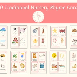 Watercolour Nursery Rhyme Flashcards: Early Learning Phonics (PDF ...
