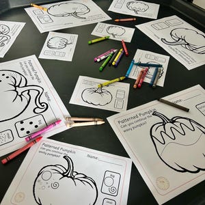 Pre Writing Pattern Pumpkin Activity / Fine Motor, Pencil Control ...