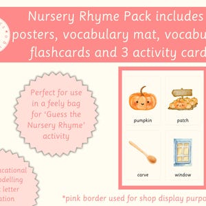 Pumpkin Nursery Rhyme Printable: Vocabulary & Lyrics (digital Download ...