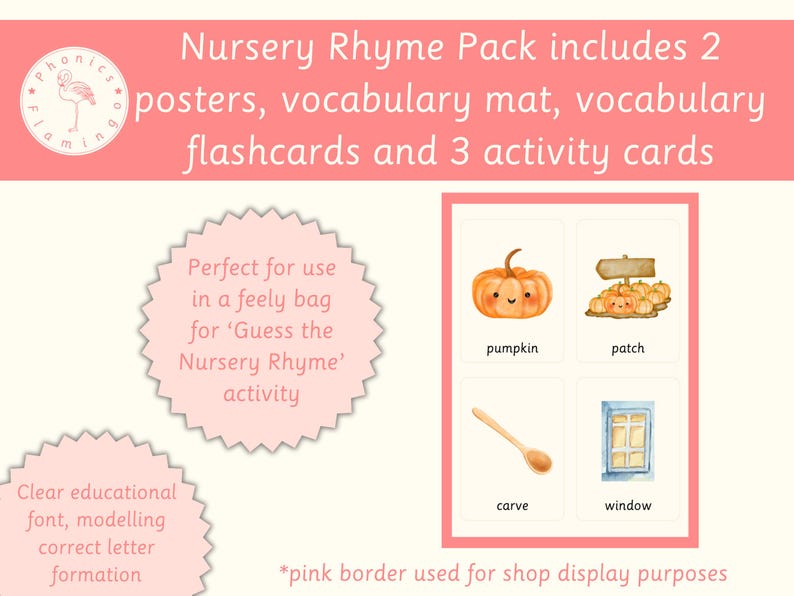 Pumpkin Nursery Rhyme Printable: Vocabulary & Lyrics (digital Download ...