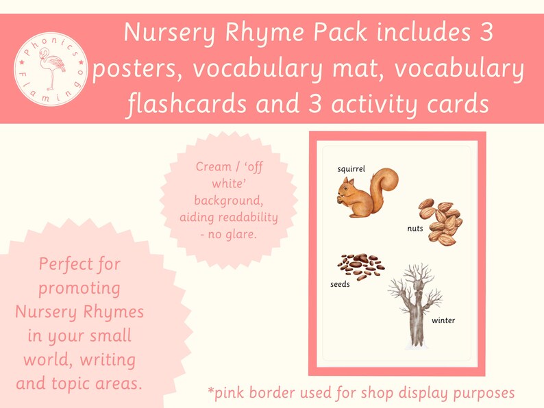 Nursery Rhyme Song Printable / the Fluffy Little Squirrel Lyrics ...
