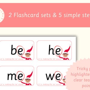 Elf Tricky Word Flashcards: Phase 2 Phonics (digital Download) - Etsy