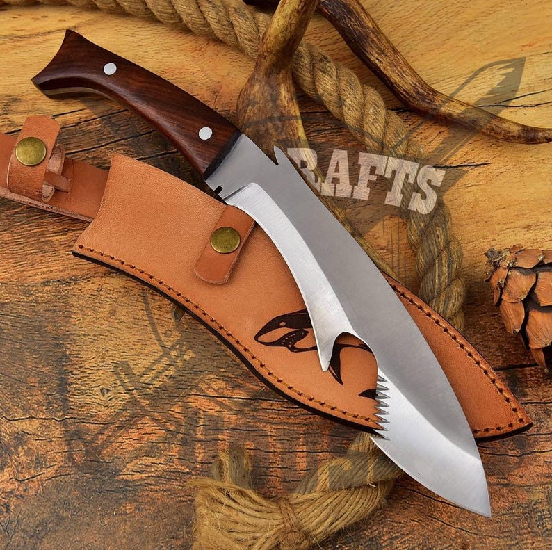 Handmade Tracker Knife Full Tang 12 Inches Handmade Knife With Sheath ...
