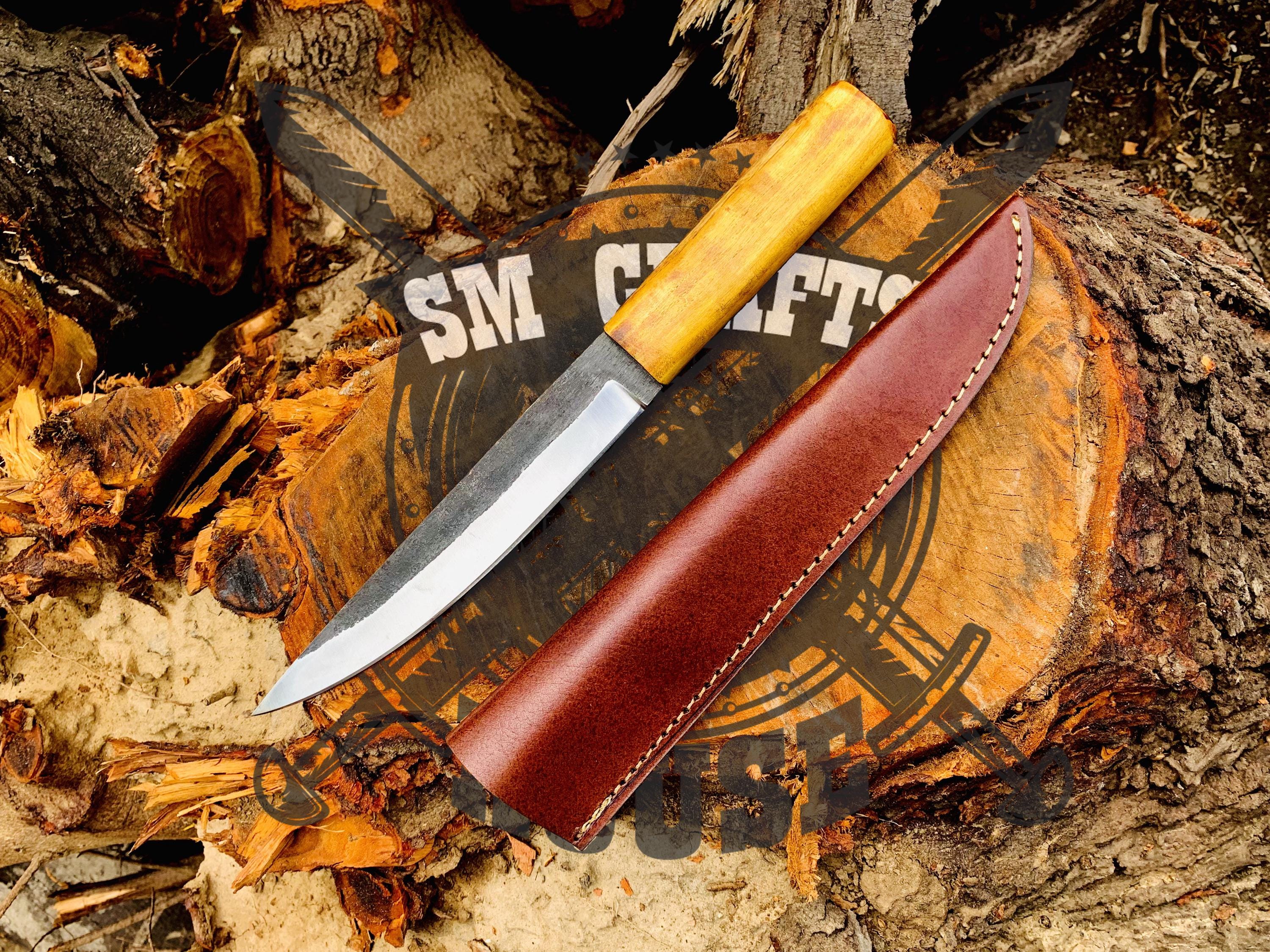 Custom Handmade Carbon Steel 13" Yakut Sakha Knife | Brutal Siberian ...