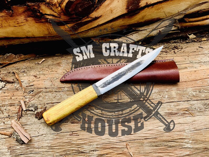 Custom Handmade Carbon Steel 13" Yakut Sakha Knife | Brutal Siberian ...