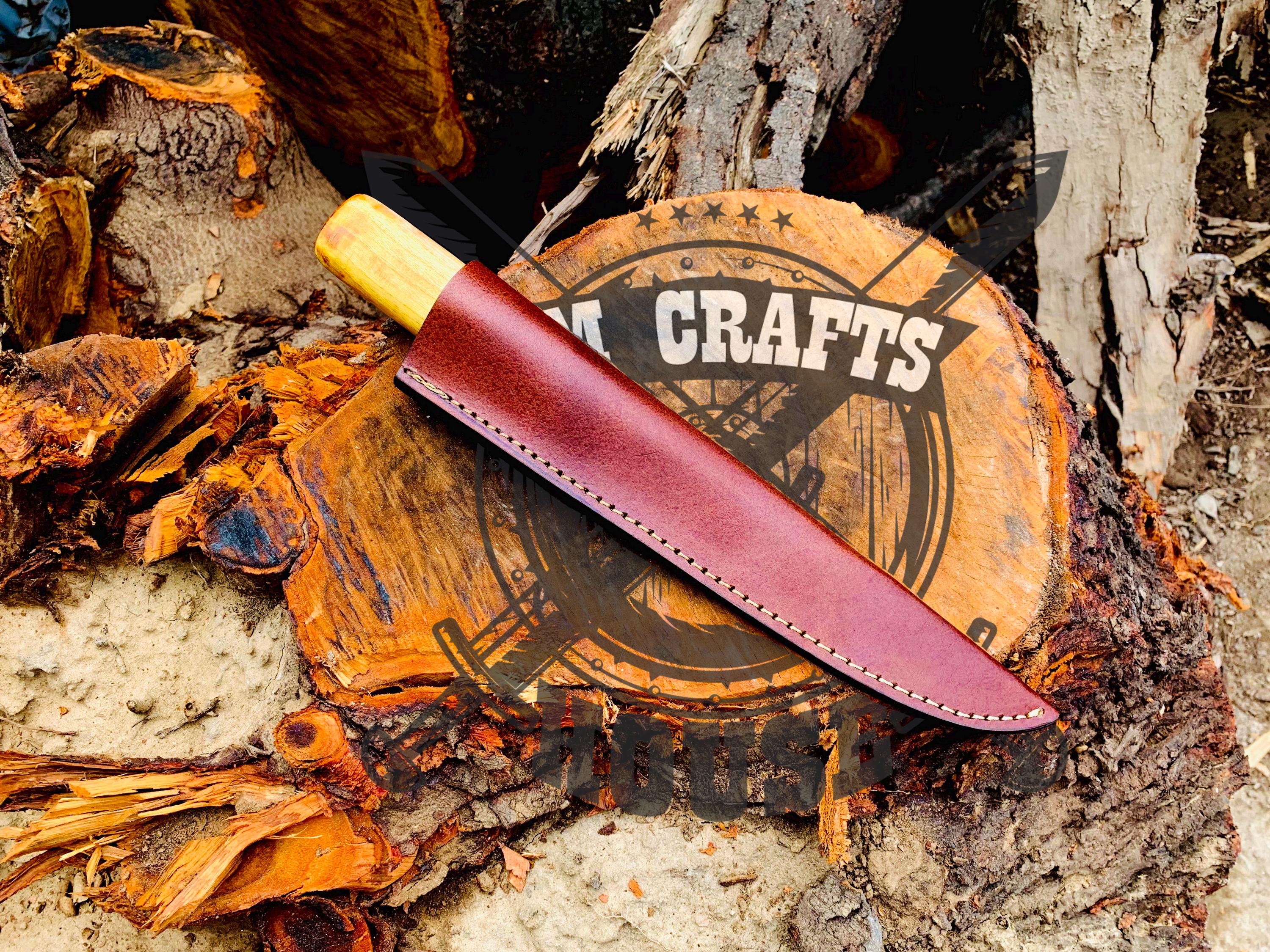 Custom Handmade Carbon Steel 13" Yakut Sakha Knife | Brutal Siberian ...
