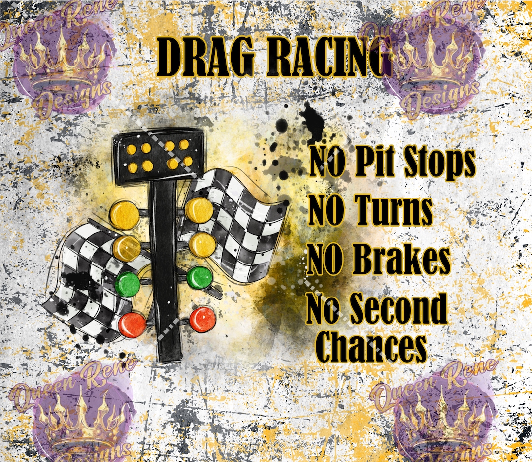 Drag Racing Digital Design for Sublimation on Tumblers, T-shirts and ...
