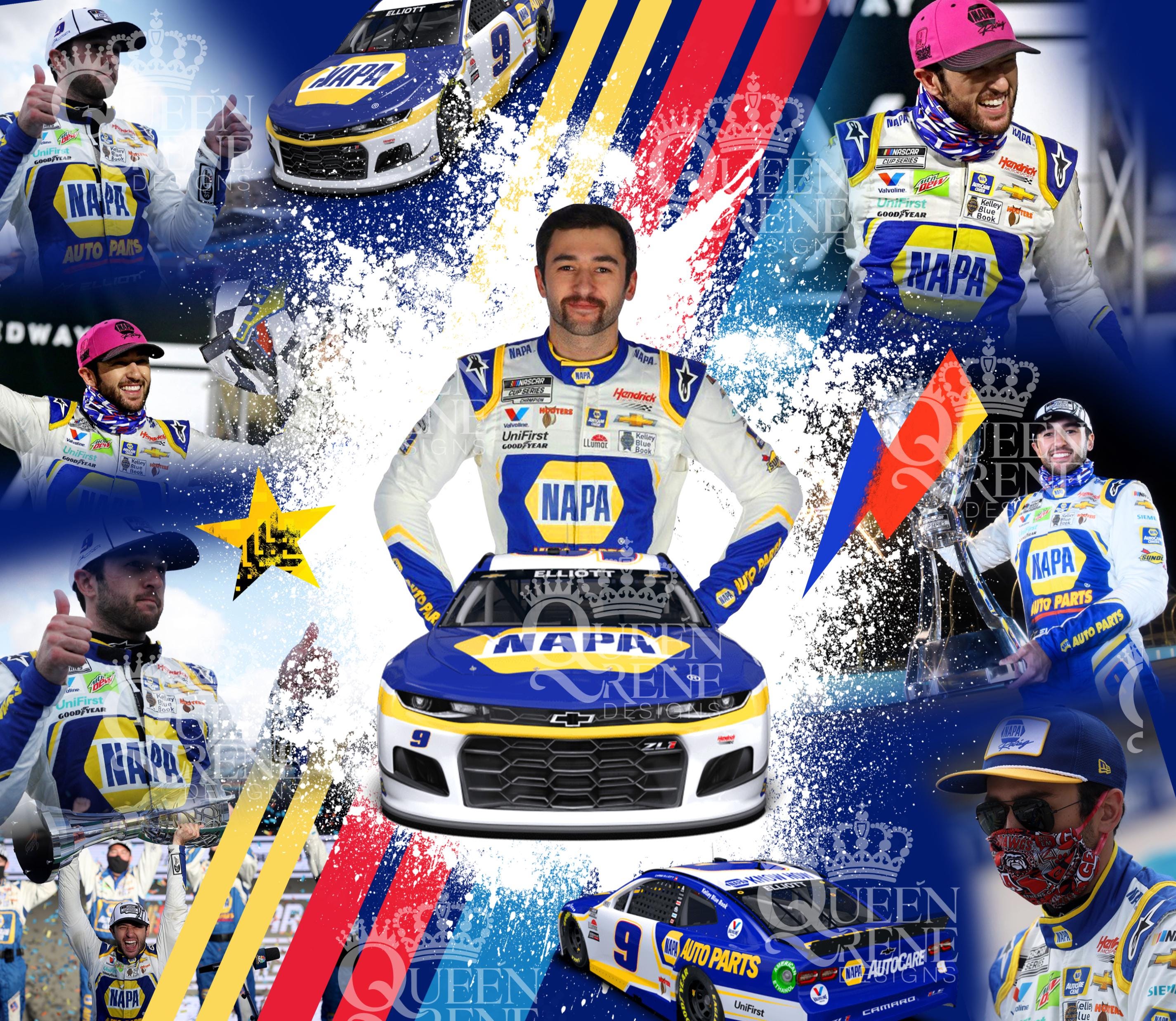 Chase Elliott Digital Wrap for Sublimation on Tumblers & More. PNG/JPEG ...