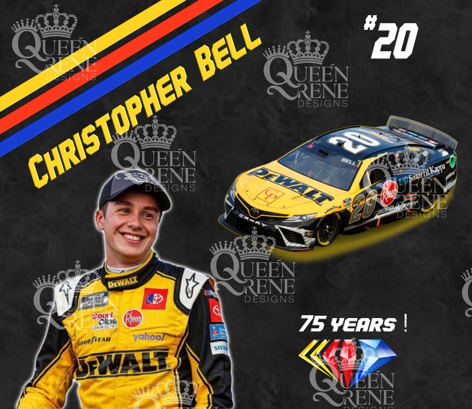 Christopher Bell - Nascar Cup Seried Driver Digital File for ...