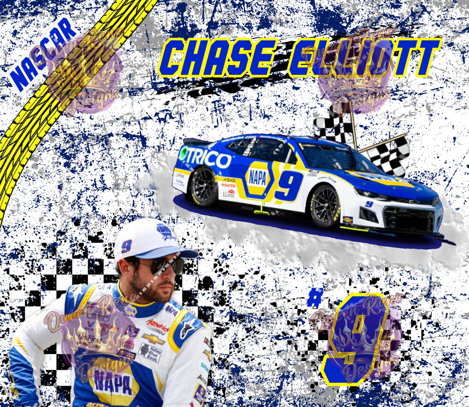 Chase Elliott Nascar Fan Favorite Digital File for Sublimation on ...
