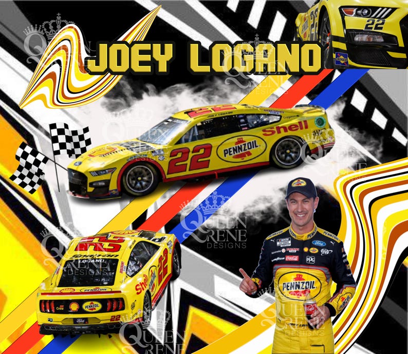 Joey Logano 2023 Nascar Cup Series Digital Wrap for Sublimation on ...
