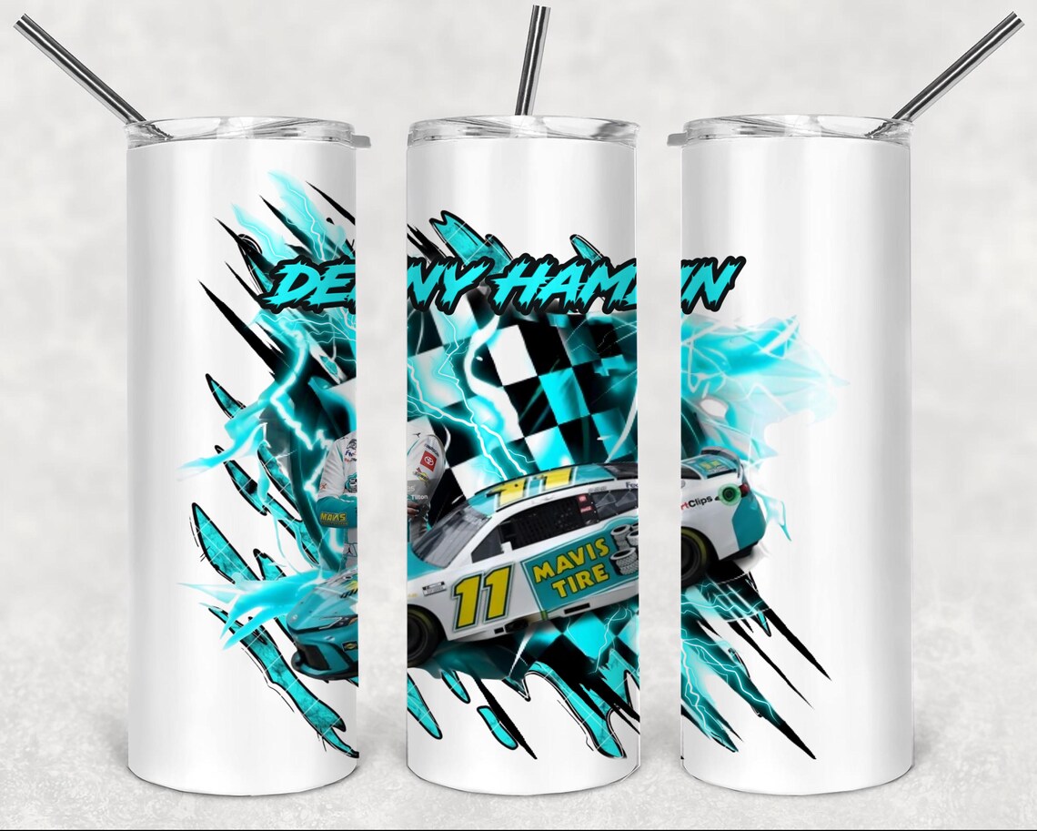 Denny Hamlim Nascar Driver Digital Image for Sublimation on Tumblers ...