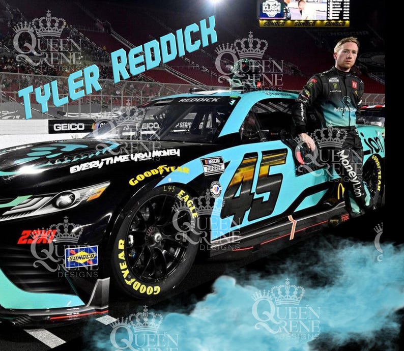 Tyler Reddick Nascar Cup Series Driver Digital Design for Sublimation ...