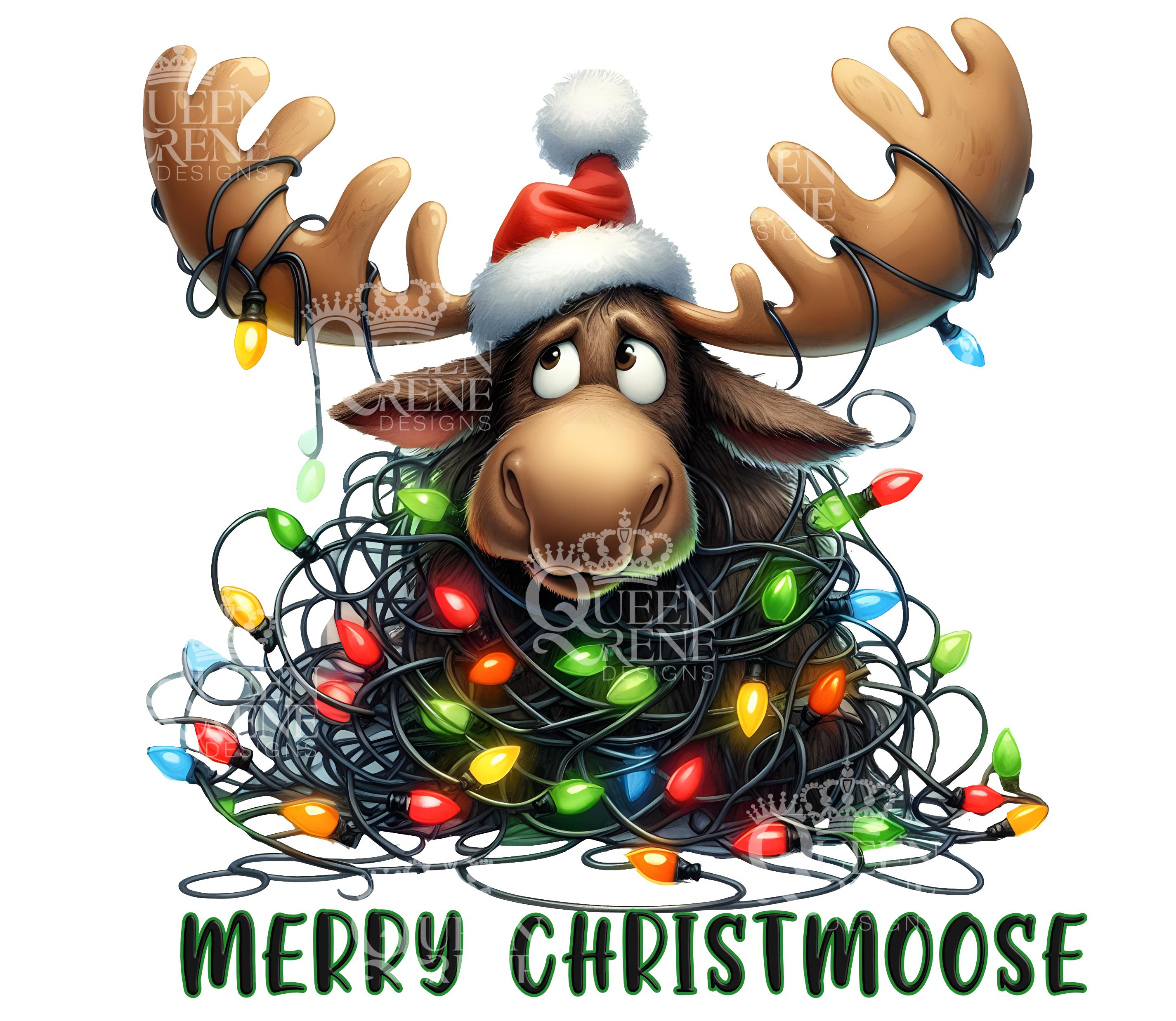 Merry Christmoose Digital Image for Sublimation on Tumblers & More. PNG ...