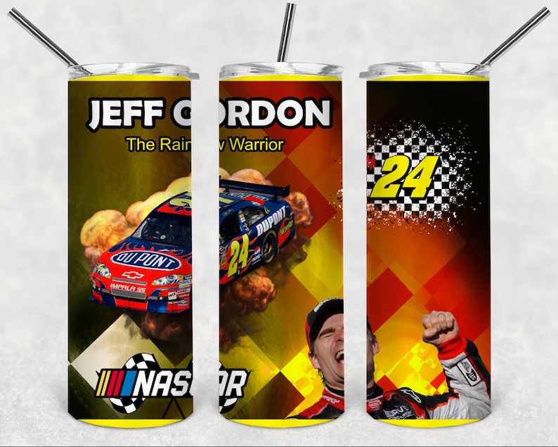 Jeff Gordon Digital File for Sublimation on Tumblers & More. PNG/JPEG ...