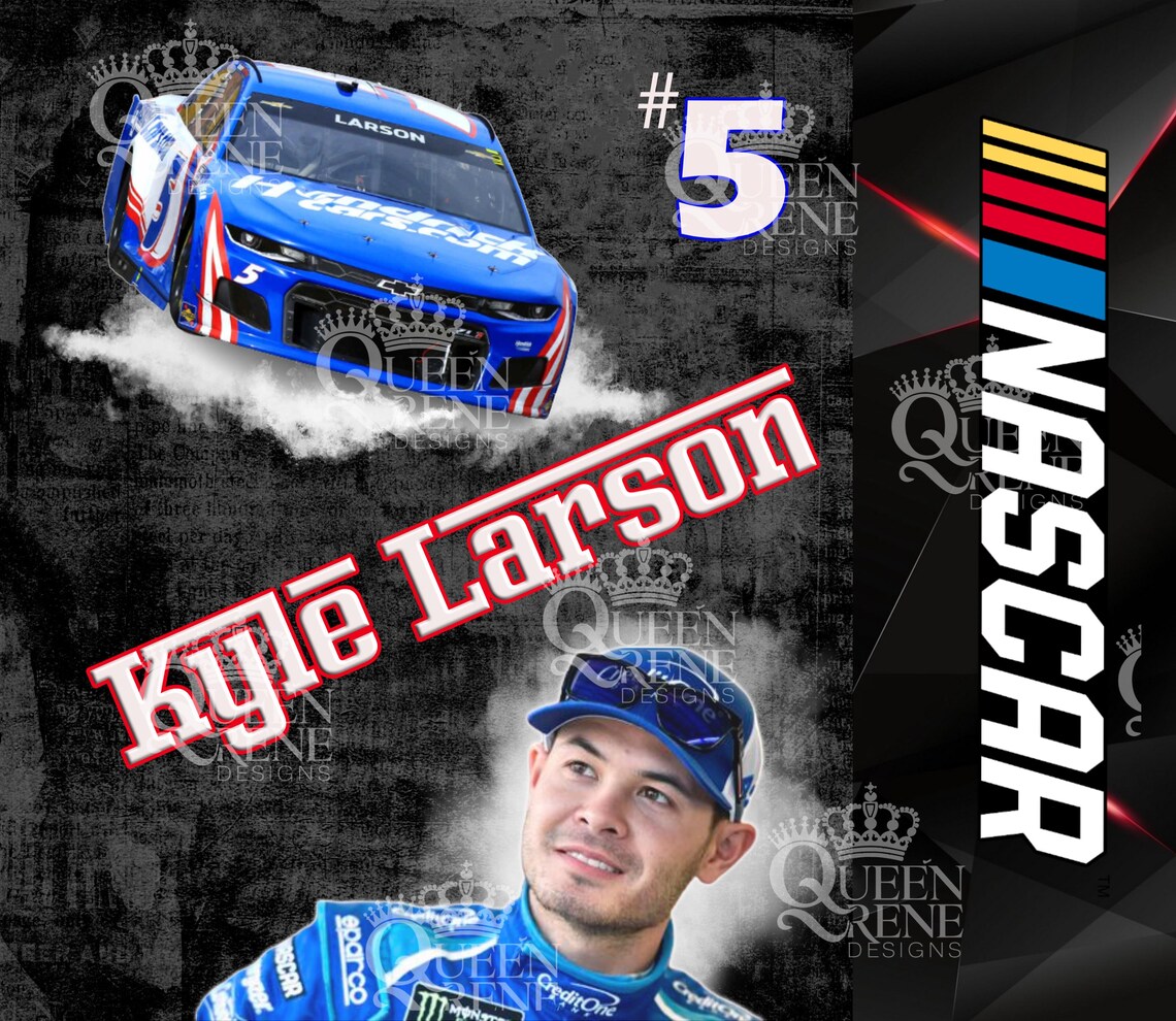Kyle Larson Nascar Cup Series Digital File for Sublimation on Tumblers ...