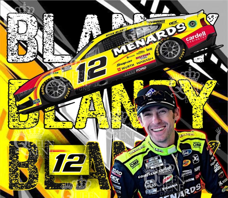 Ryan Blaney Nascar Cup Series Digital File for Sublimation on Tumblers ...