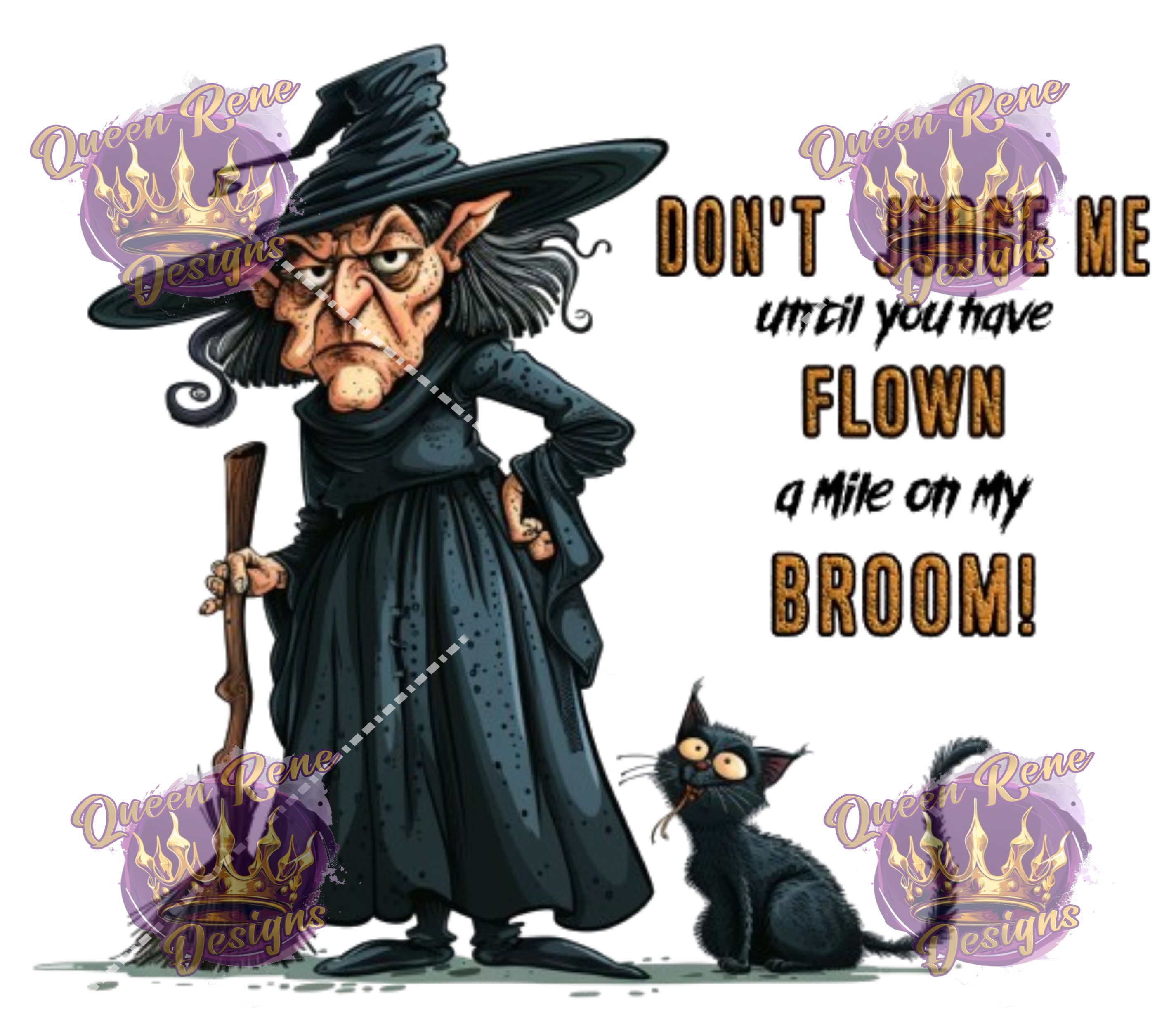 Don't Judge Me Halloween Witch Sublimation Digital File. PNG/JPEG High ...