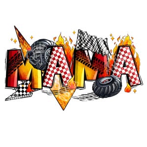 Mama Digital Racing Design for Sublimation on Tumblers, Shirts & More ...
