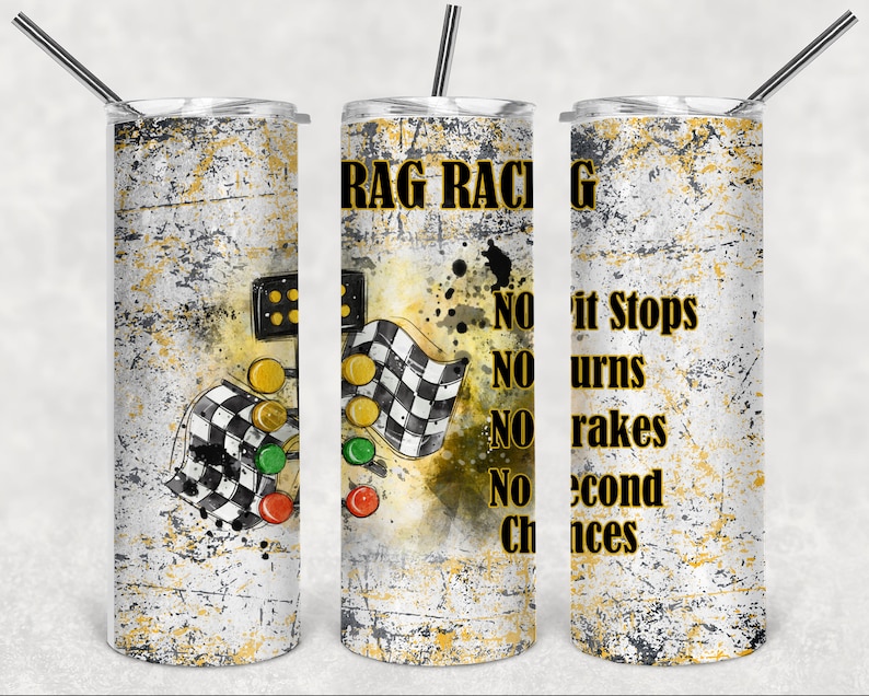 Drag Racing Digital Design for Sublimation on Tumblers, T-shirts and ...