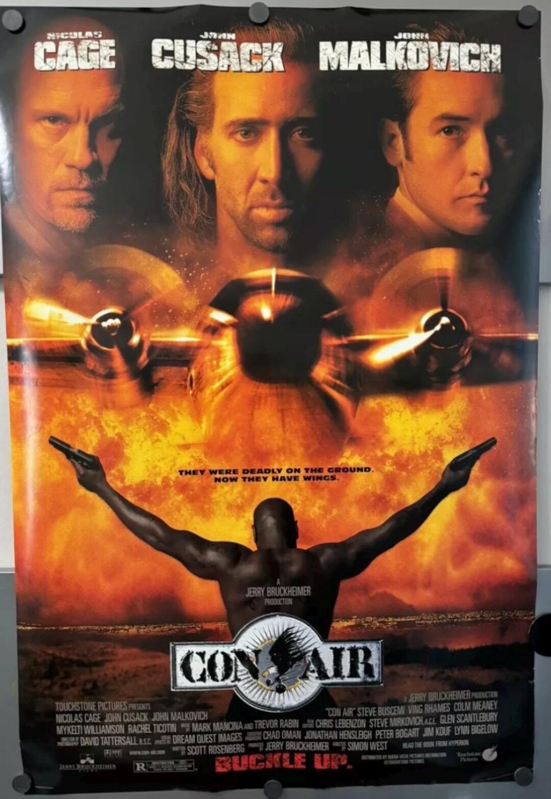 Original Authentic Movie Poster Double Sided CON AIR 1997 27 X 40 - Etsy