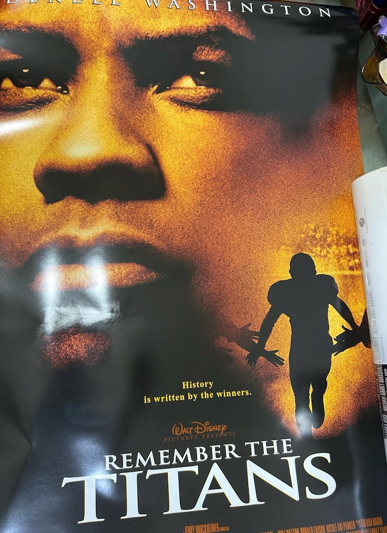 Original Authentic Movie Poster Double Sided REMEMBER THE TITANS 2000 ...