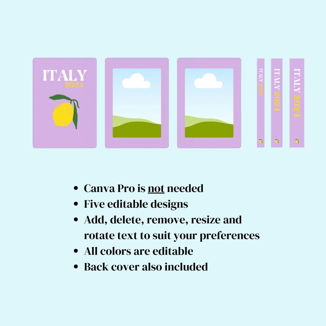 Editable Canva Template Photobook Covers, Pages & Spine - Etsy