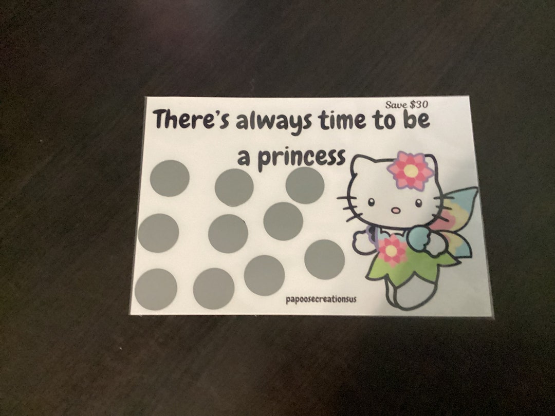 Hello Kitty Scratch off Savings Challenge - Etsy
