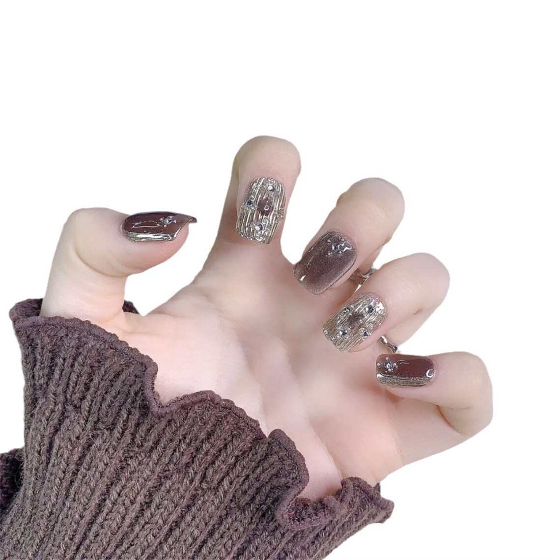 Handmade Wearable Nails, Nail Art Pieces, Handcrafted, Luxury Feel ...