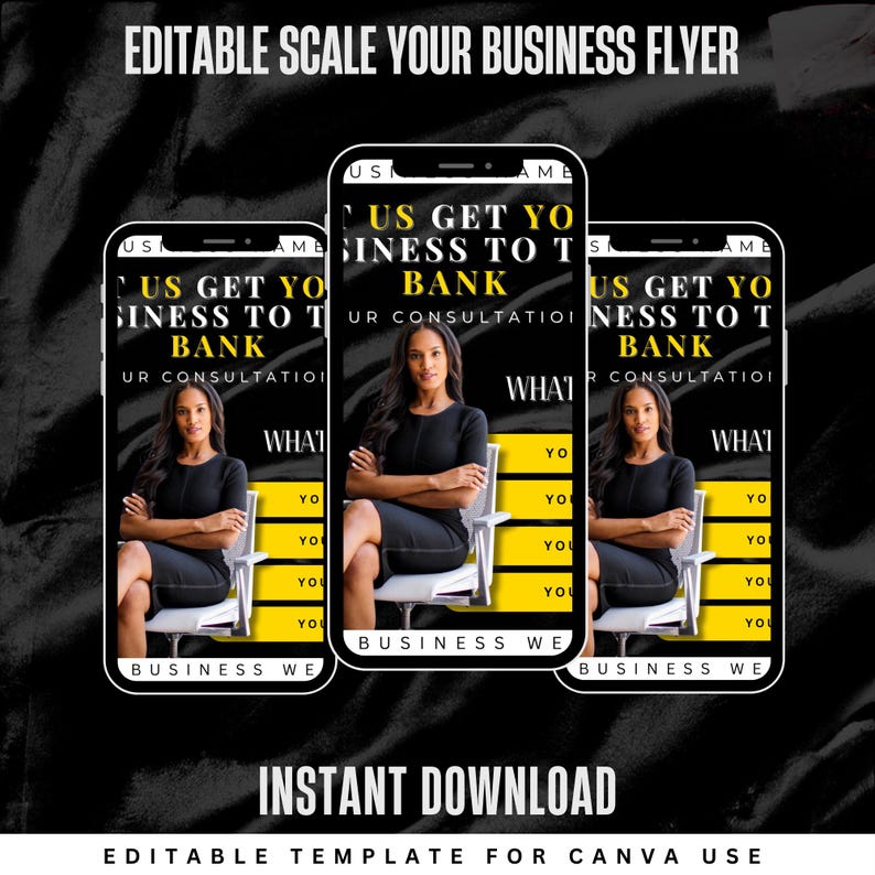 Scale Your Business Flyer, DIY Flyer Template Design, Wealth Building ...