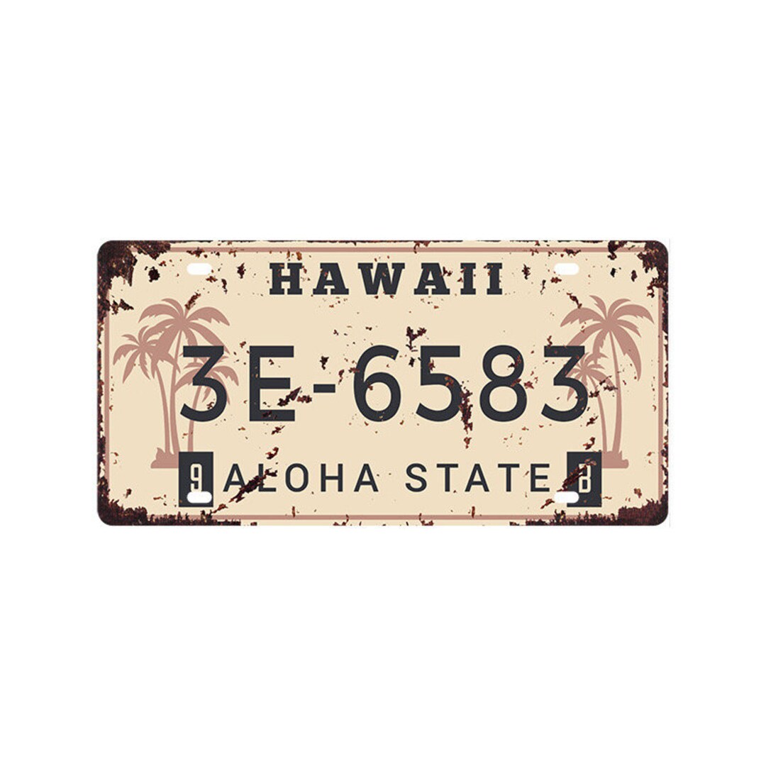Decorative Hawaii License Plate, Room Decor, Gift Idea, Wall Decor ...